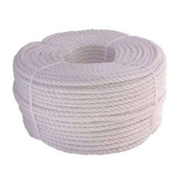 6mm White Polypropylene Rope Coil 220M