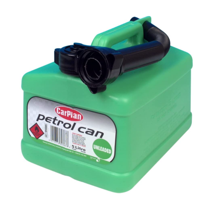 CarPlan 5L Plastic Fuel Can (All Colours)