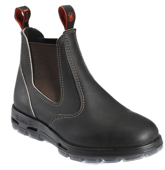 Redback Steel Toe Cap Derby Safety Boots Brown