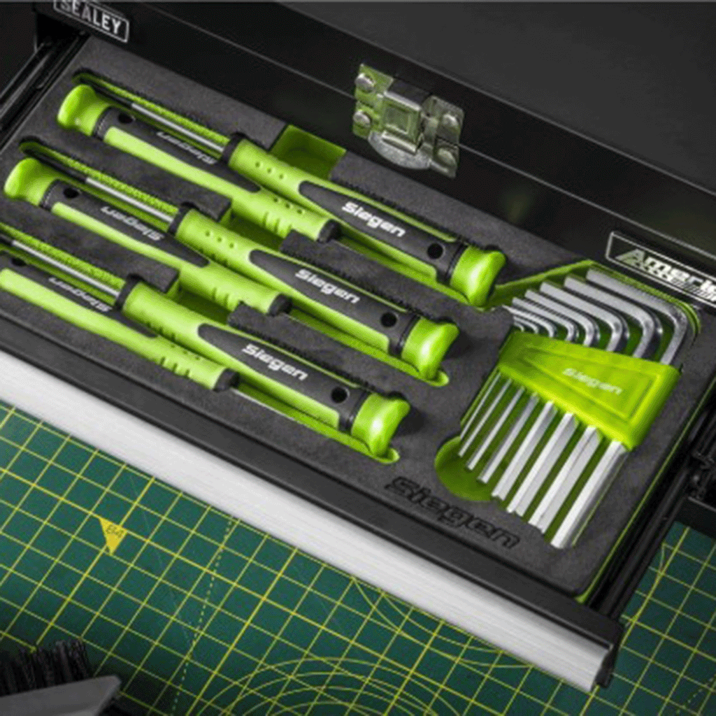 Sealey Siegen Mini Toolbox 2 Drawer with Tool Kit 111pc