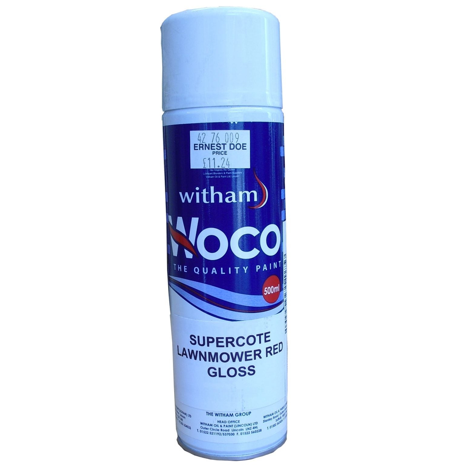 Woco Supercote White Spray Paint 500ml